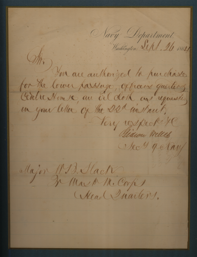 Gideon Welles War-Dated Letter Signed - Vintage Memorabilia